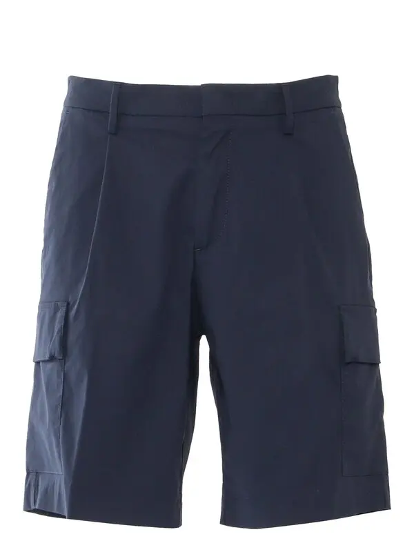 K-WAY Serje Twill Tech Cargo Shorts - Blu