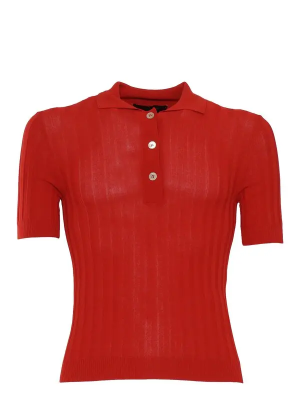 PHI FDL Crop Polo - Red