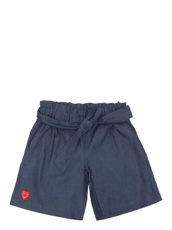 Vivetta Shorts With Bow - Blu
