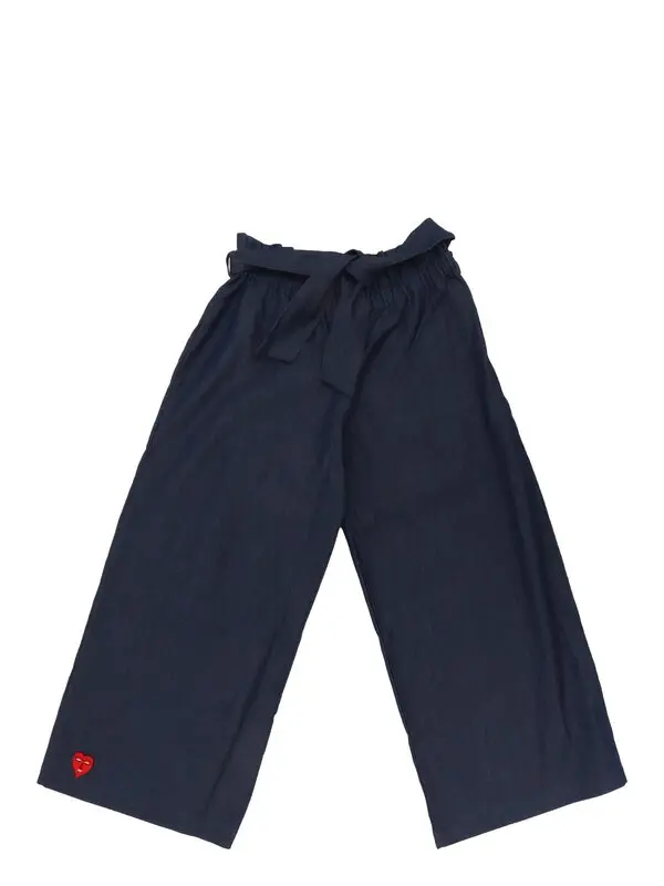 Vivetta Chambray Pants With Bow Detail - Blu