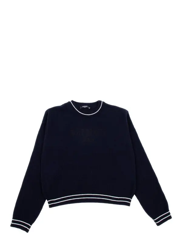 Balmain Knit Jumper - Blu
