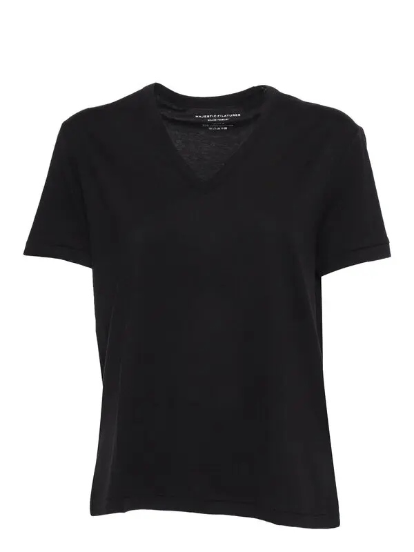 Majestic Filatures V-neck T-shirt - Red