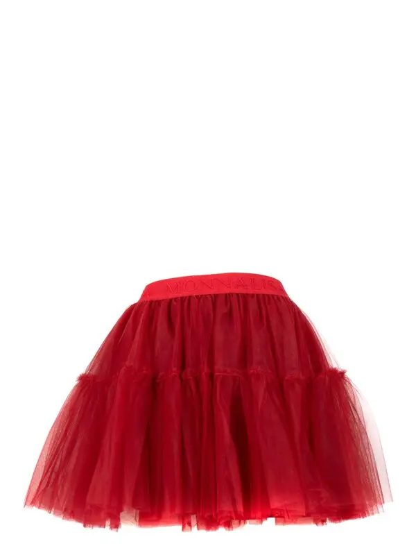 Monnalisa Tulle Skirt Set - Red