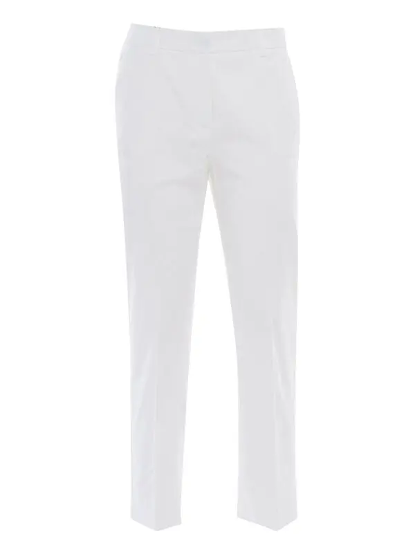Max Mara Cecco Long Trousers - White