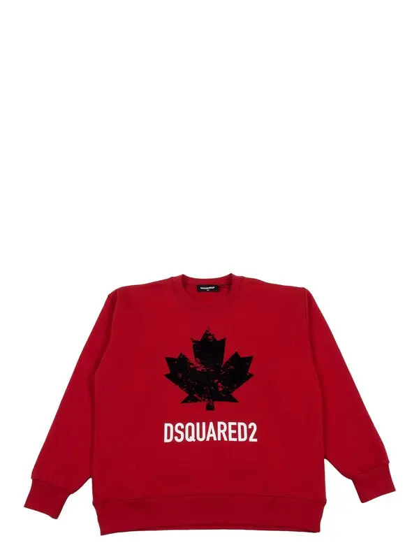 D SQUARED2 Slouch Fit Felpa - Red