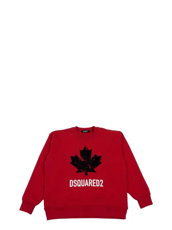 D SQUARED2 Slouch Fit Felpa - Red