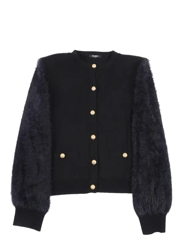 Balmain Knit Cardigan - Red