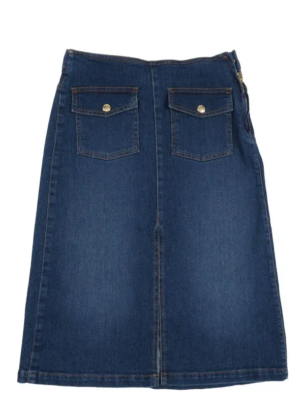 Chloé Mid-length Denim Skirt - Blu
