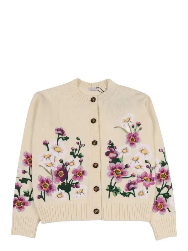 Dolce & Gabbana Junior Cardigan - White