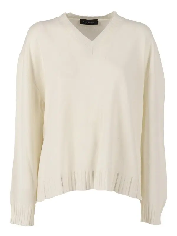 Fabiana Filippi V-neck Knit Top - Other