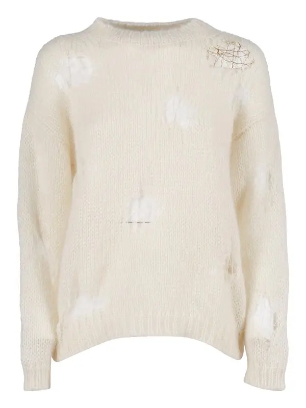 Fabiana Filippi Mohair Knit Sweater - White