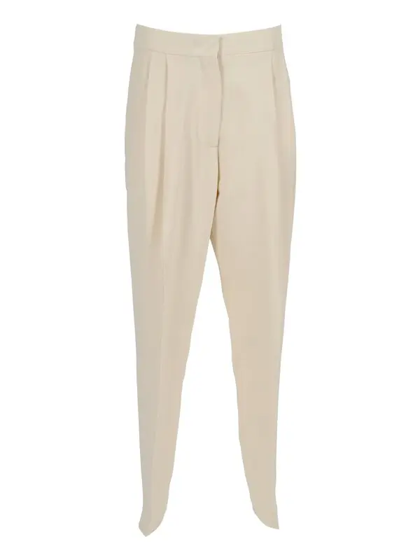 Fabiana Filippi Pleated Cady Trousers - White