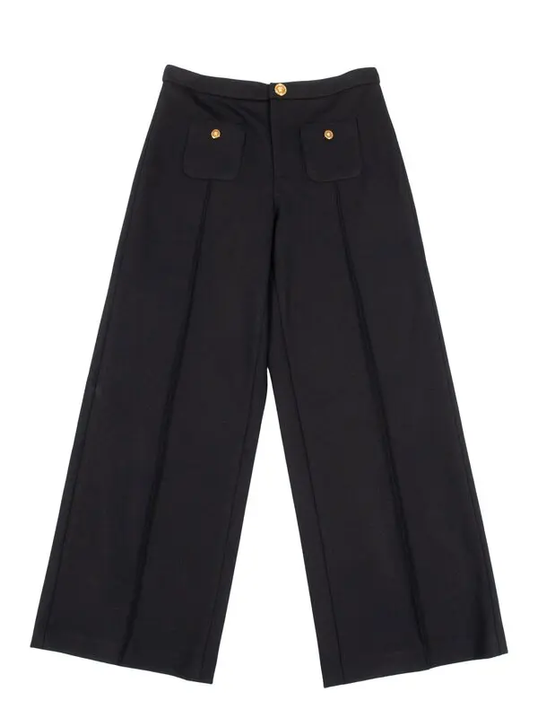 Versace Wide Leg Trousers - Red