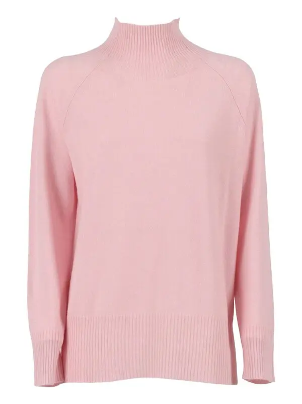 KANGRA Cratere Collar Raglan Sleeve Top With Slits - Red