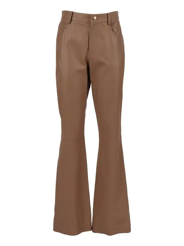 Fabiana Filippi Bootcut Slim Fit Nappa Pants - Red
