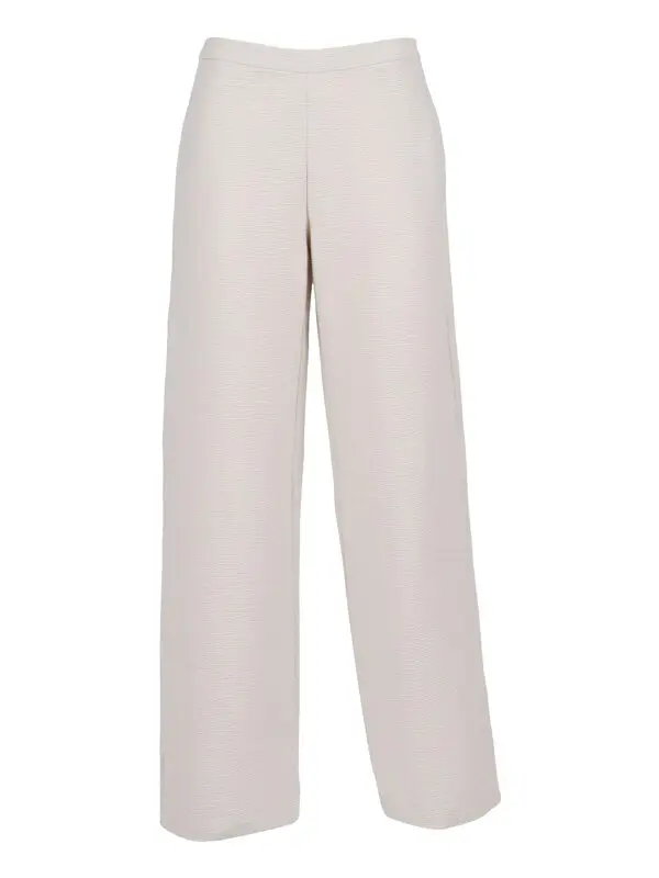 EMPORIO ARMANI WOMAN Wide Leg Trousers - White