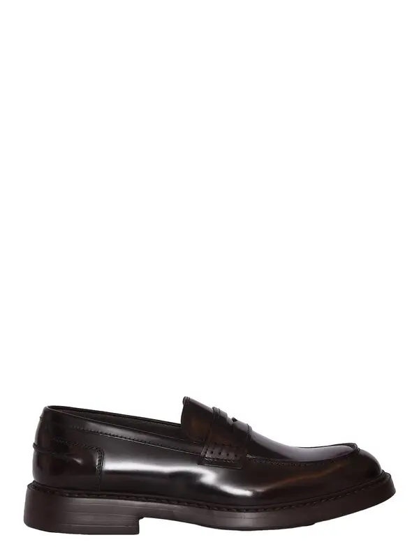 DOUCAL'S Penny Adler Horse Loafers - Red