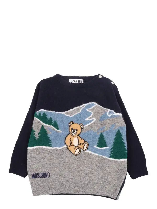Moschino Crewneck Top - Blu