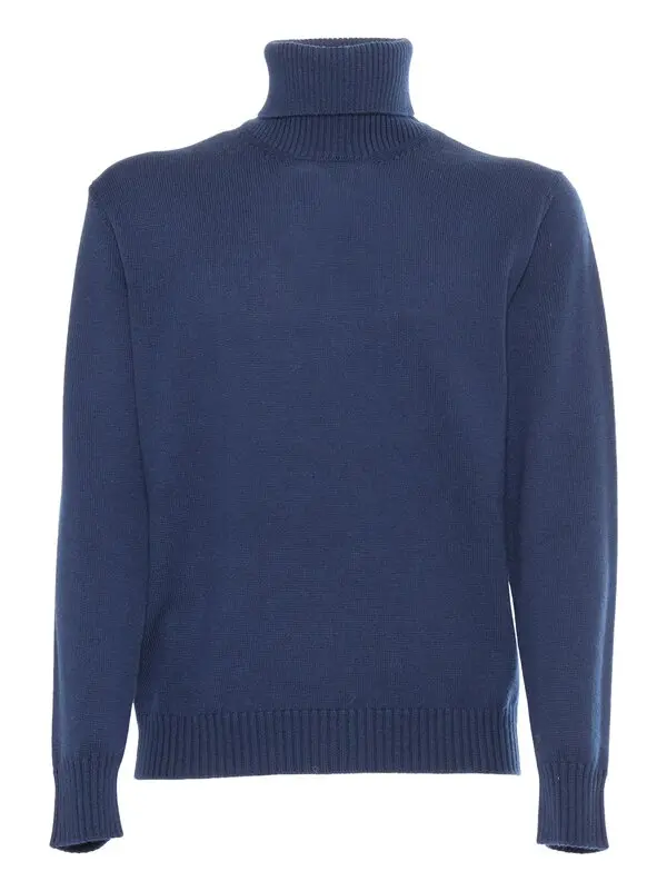 BALLANTYNE Turtleneck Pullover - Blu