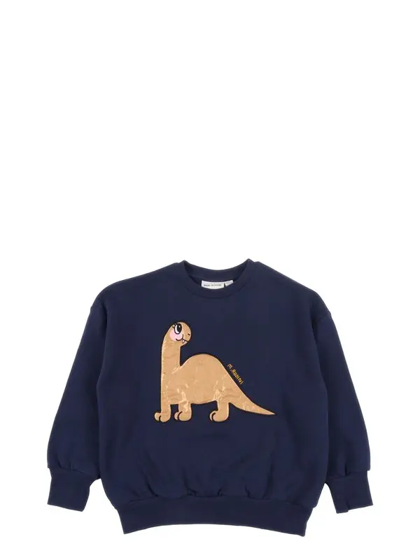 MINI RODINI Dino Application Sweatshirt - Blu