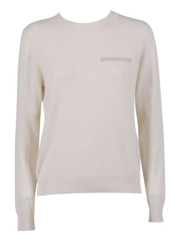 Peserico Knitted Sweater - White