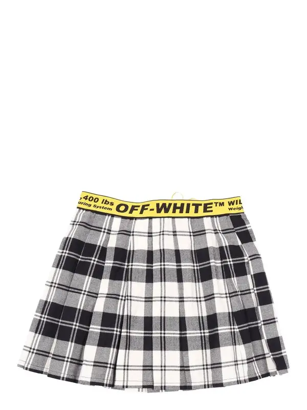 Off-White Logo Industrial Flan Skirt - White