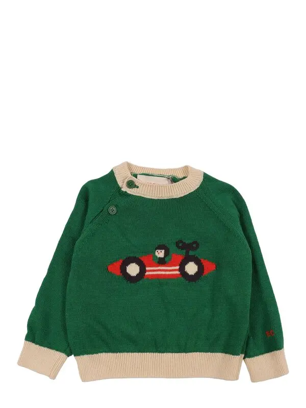 BOBO CHOSES Race Car Jumper - Green