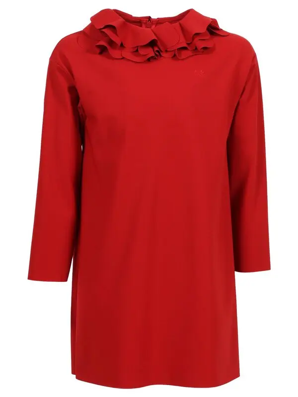 IL GUFO Long Sleeve Dress - Red