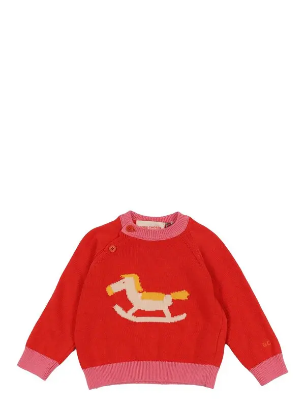 BOBO CHOSES Rocking Horse Jumper - Red
