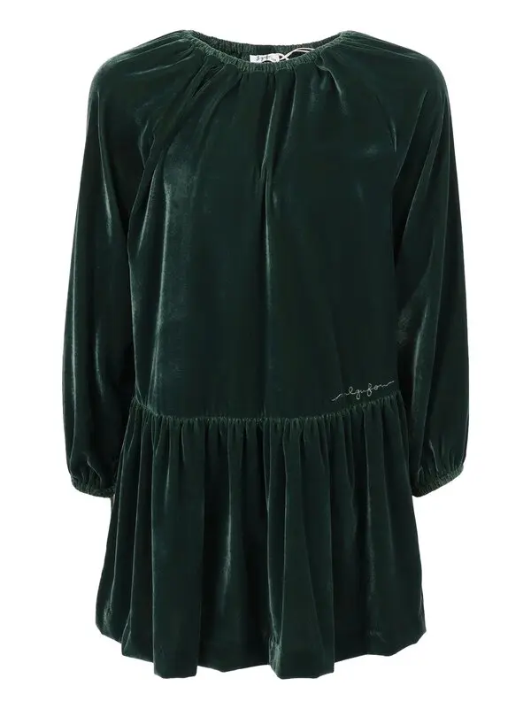 IL GUFO Long Sleeve Dress - Green