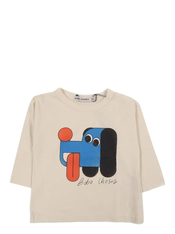 BOBO CHOSES Doggy Mate T-shirt - White