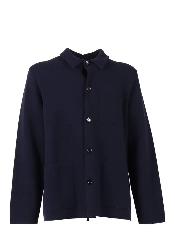 LARDINI Giacca Maglia - Blu