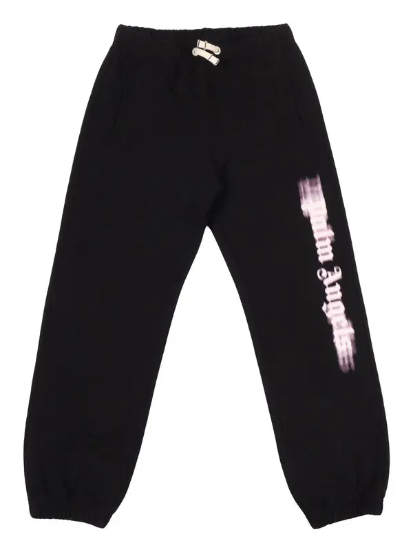 Palm Angels Blur Logo Sweatpants - Red