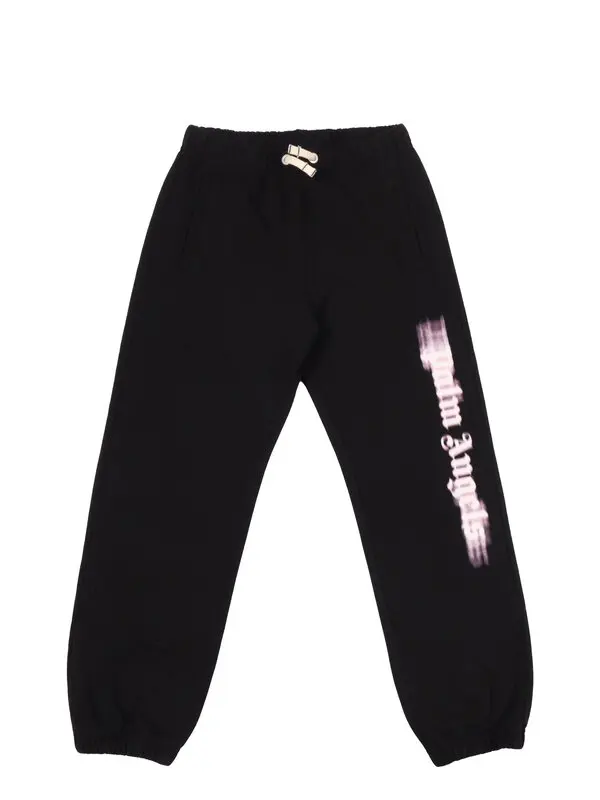 Palm Angels Blur Logo Sweatpants - Red