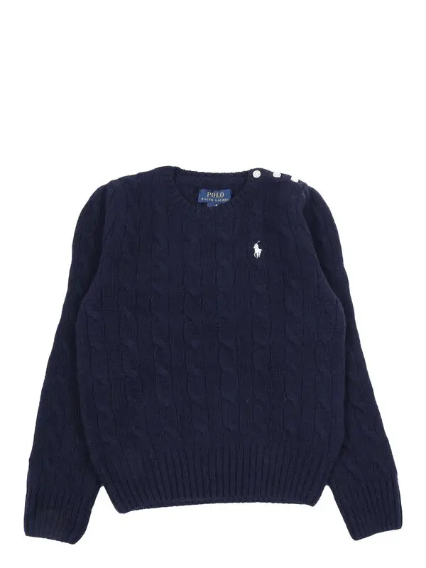 Polo Ralph Lauren Cable Knit Pullover Sweater - Blu