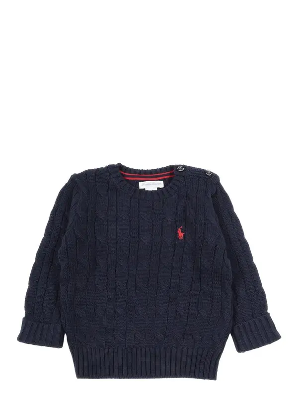 Polo Ralph Lauren Cable Knit Pullover Sweater - Blu