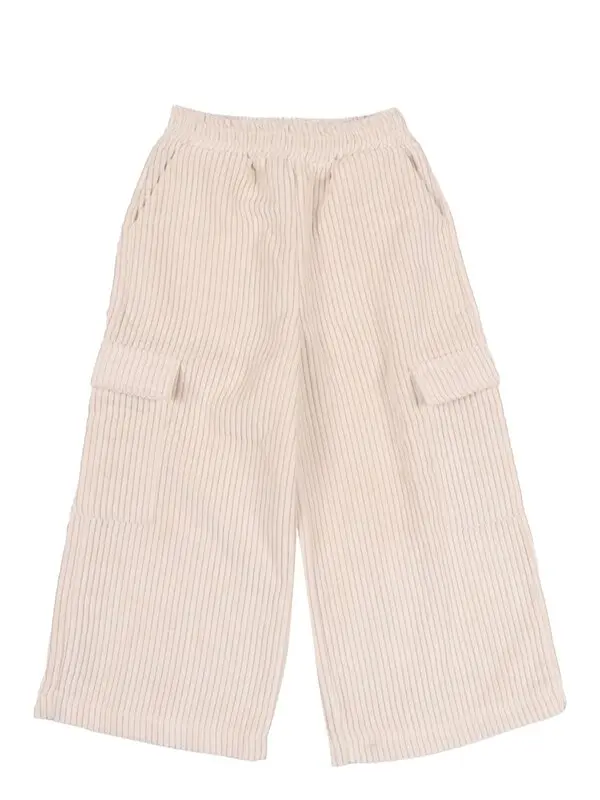 MAGIL Corduroy Trousers With Pockets - White