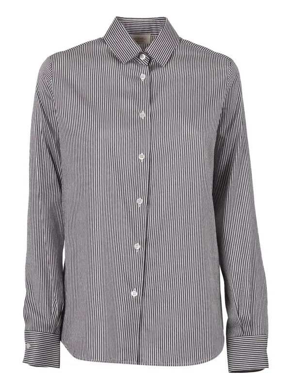 MAZZARELLI CAMICIE Striped Button Down Shirt - Blu