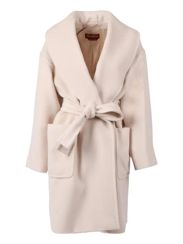 Max Mara Cloruro Coat - White
