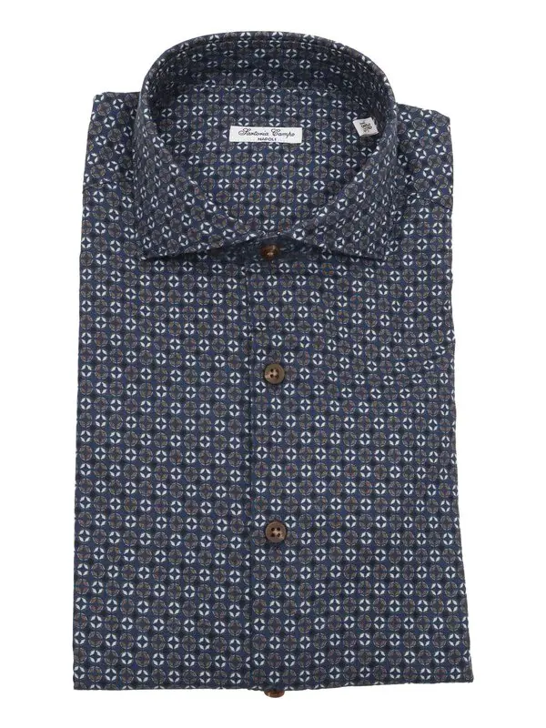 SARTORIA DEL CAMPO SONRISA Dress Shirt - Blu