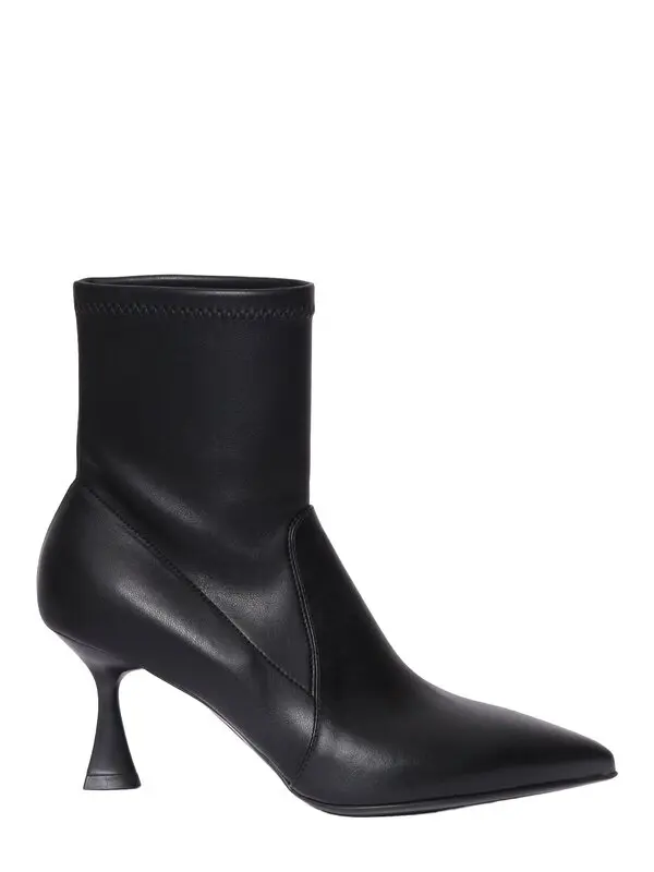 SERGIO LEVANTESI Janet56 Calf Supreme Nero Ankle Boots - Red