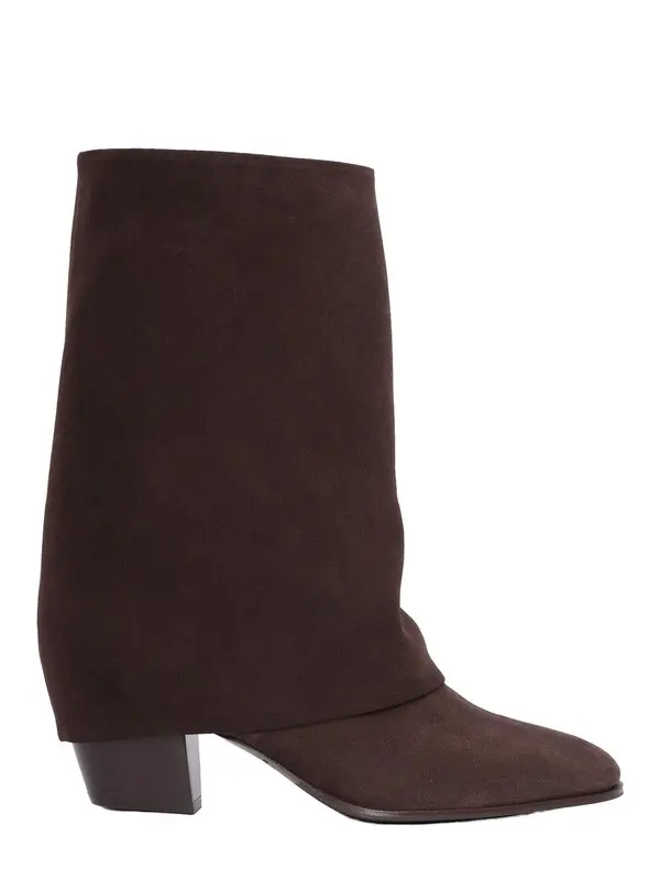 SERGIO LEVANTESI Tronchetto Prima56 Soft Ebano Ankle Boots - Red