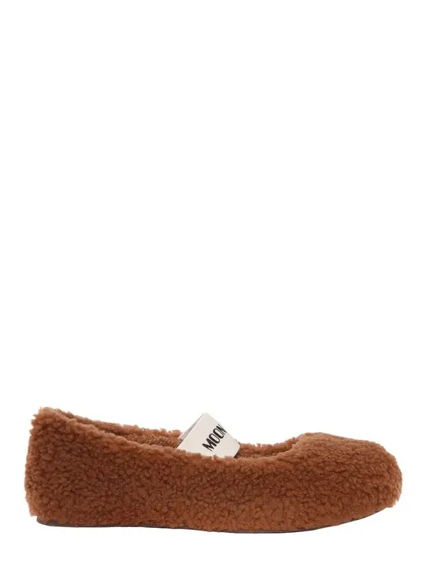 Moon Boot Mb Shearling Ballerinas - Red
