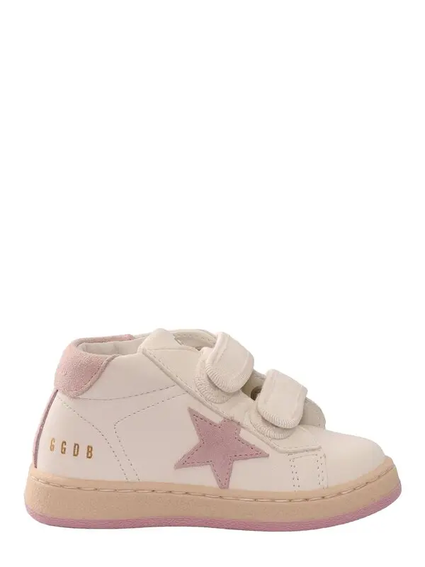 GOLDEN GOOSE June Sneakers With Suede Star And Heel - White