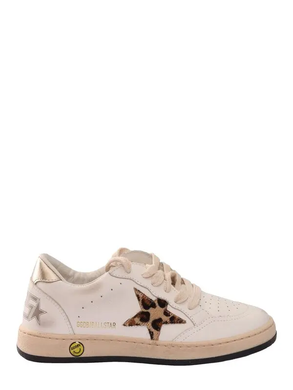GOLDEN GOOSE Ball Star Leather Sneakers - White
