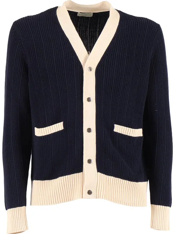 BALLANTYNE V-neck Cardigan - Blu