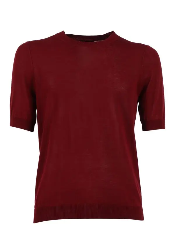 BALLANTYNE Short Sleeve Pullover - Red