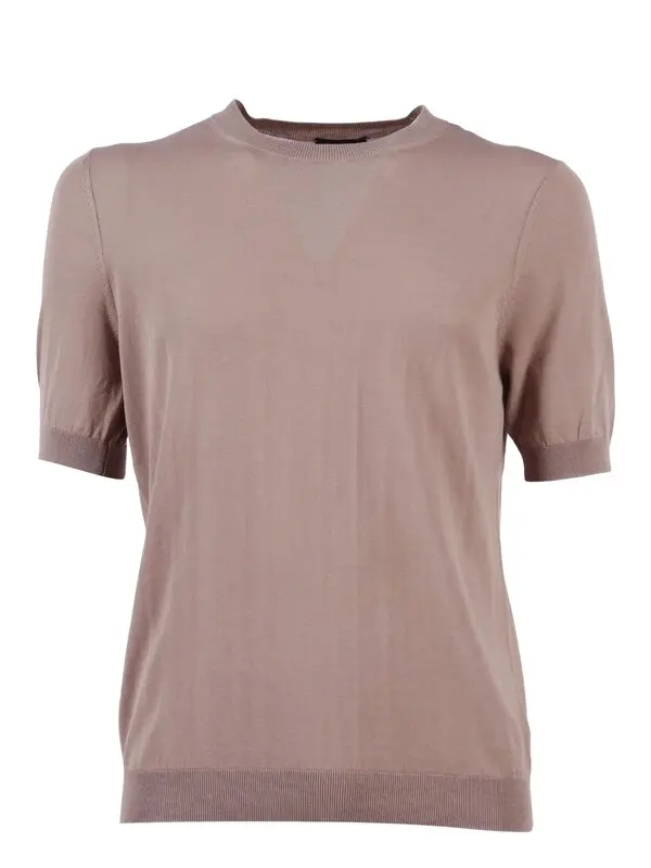 BALLANTYNE Short Sleeve Pullover - Red