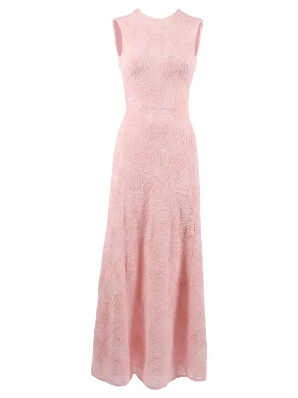 ROTATE BY BIRGER CHRISTENSEN Mesh Maxi Dress - Red