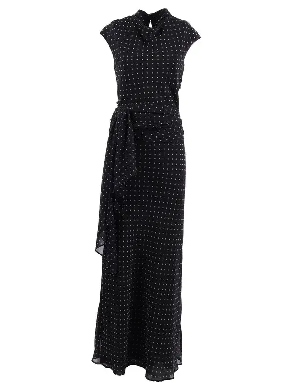 ROTATE BY BIRGER CHRISTENSEN Long Dress With Tie - Red